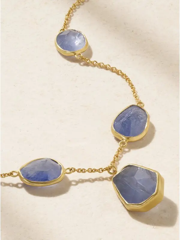 PIPPA SMALL 18-karat Gold And Sapphire Necklace