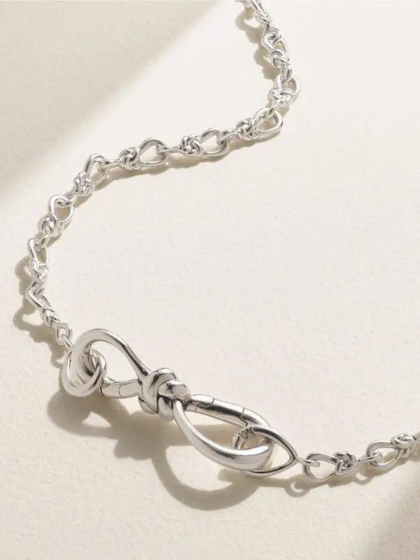 MARLA AARON True Lover's Knot Sterling Necklace - Silver