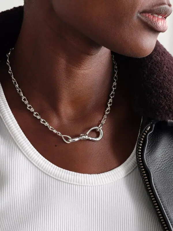MARLA AARON True Lover's Knot Sterling Necklace