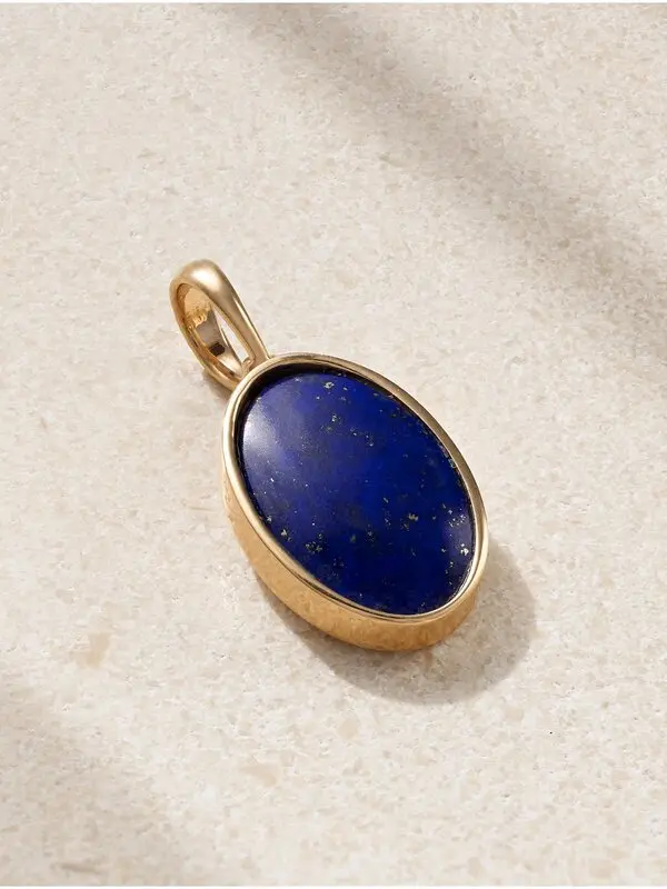 MARLA AARON 14kt Yellow Lapis Lazuli Pendant - Gold