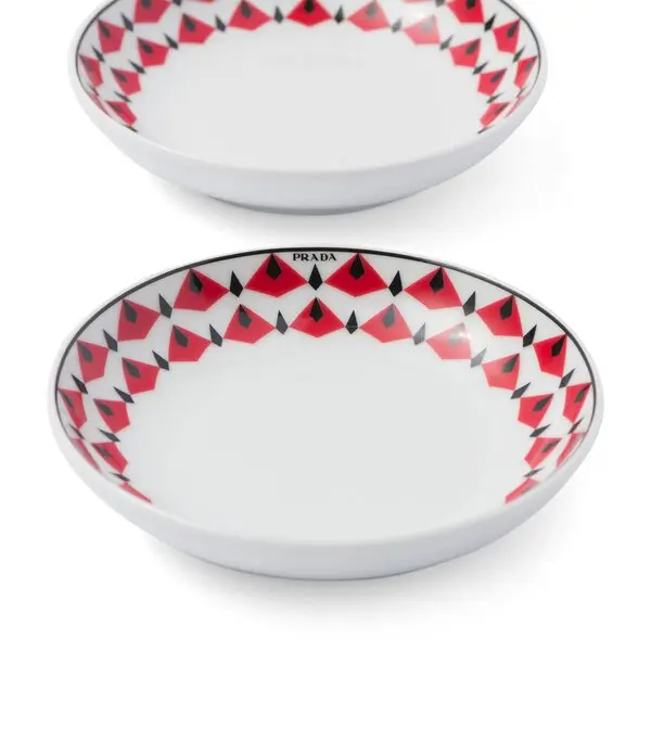Prada Set Of 2 Porcelain Vienna Sauce Bowls