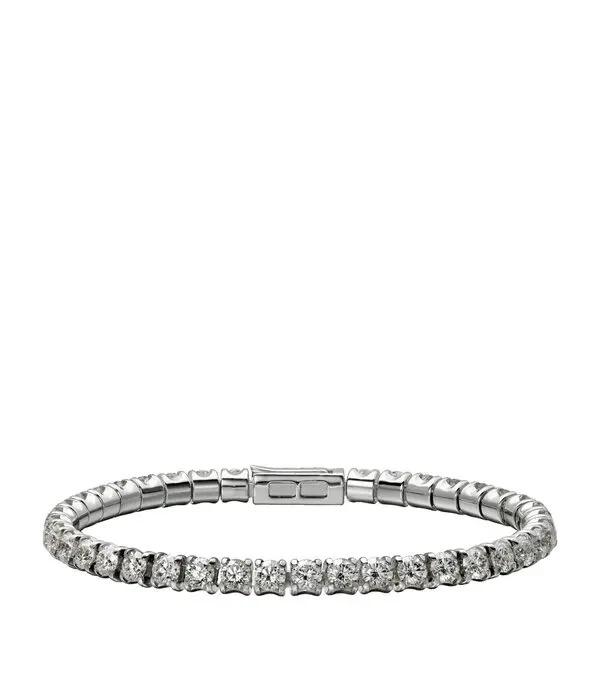 Cartier White Gold And Diamond Essential Lines Bracelet - Silver