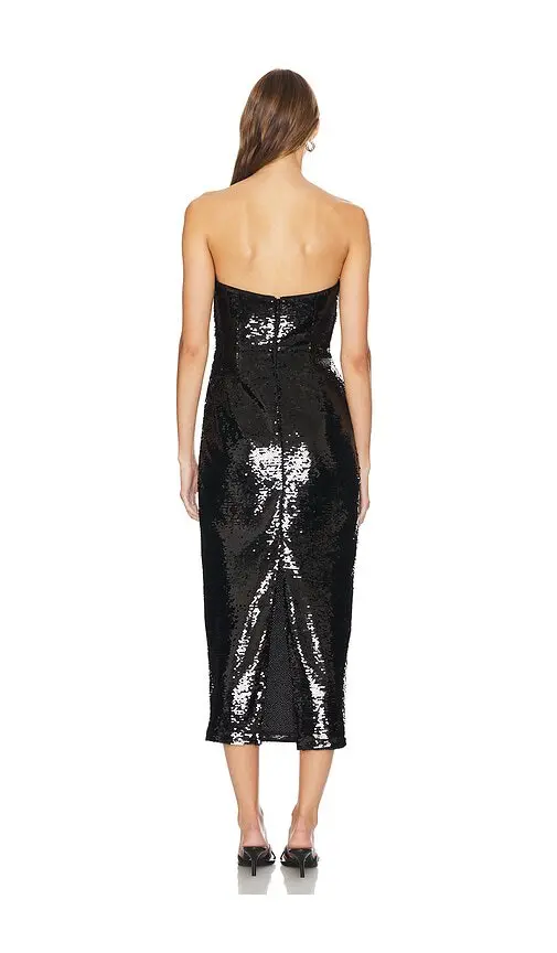 MILLY Floral Sequins Dress