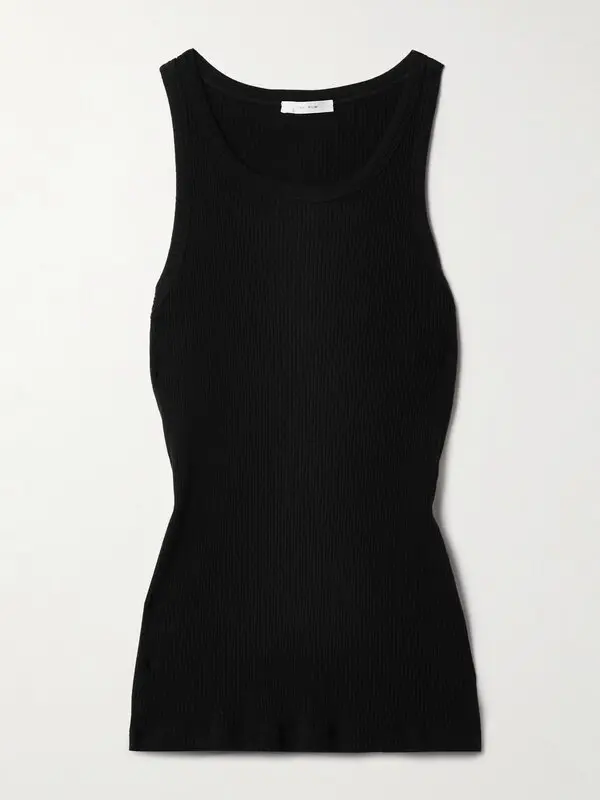 THE ROW Misty Ribbed Cotton-jersey Tank