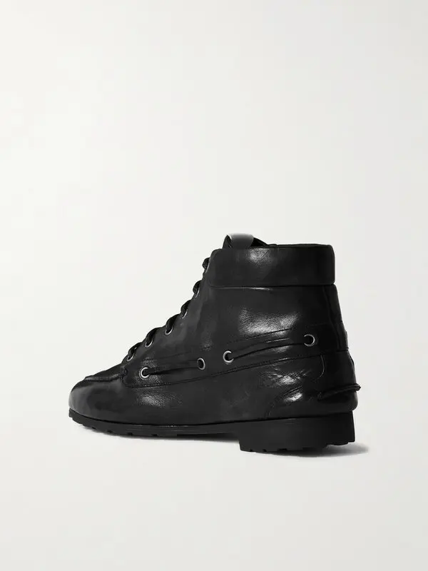 Bally Paphos Leather Lace-up Ankle Boots