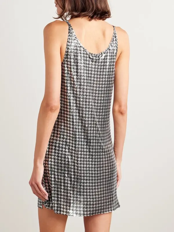 Rabanne Houndstooth Chainmail Mini Dress