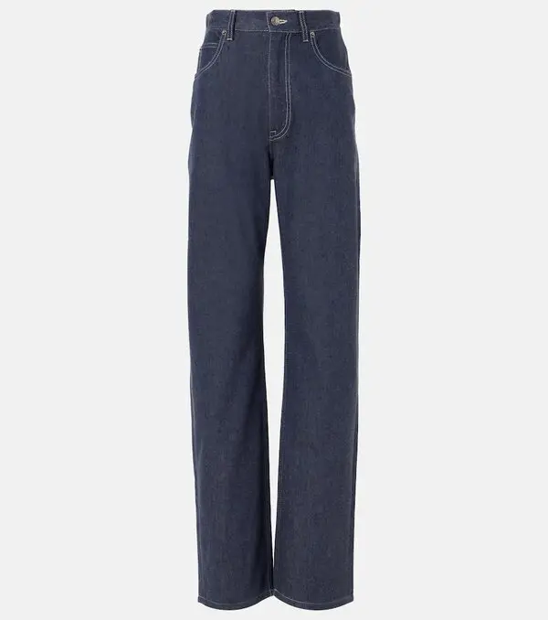 Loro Piana High-rise Wide-leg Jeans - Blue