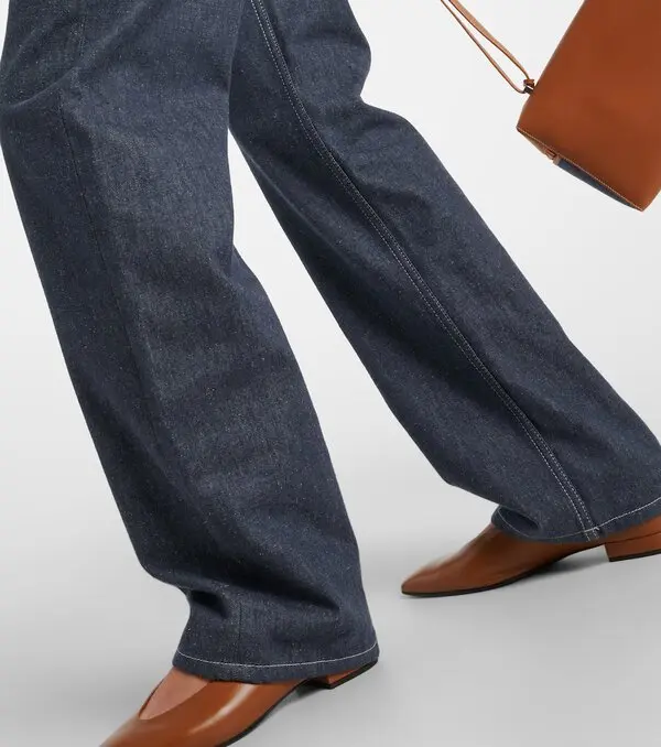 Loro Piana High-rise Wide-leg Jeans