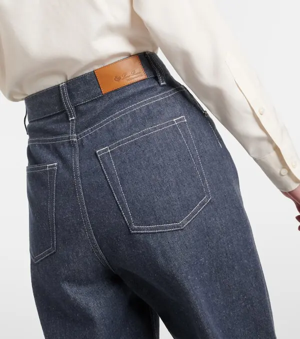 Loro Piana High-rise Wide-leg Jeans