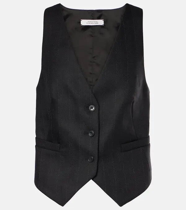 Dorothee Schumacher Pinstripe Wool Vest
