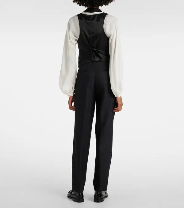 Dorothee Schumacher Pinstripe Wool Vest