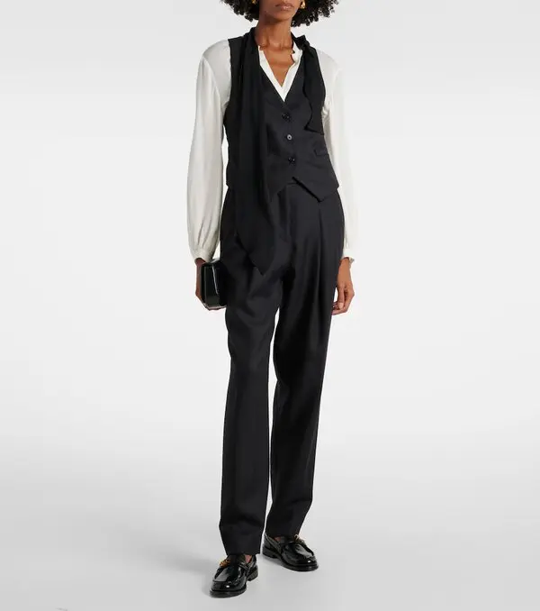 Dorothee Schumacher Pinstripe Wool Vest