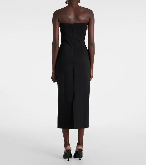 Staud Beekman Strapless Midi Dress