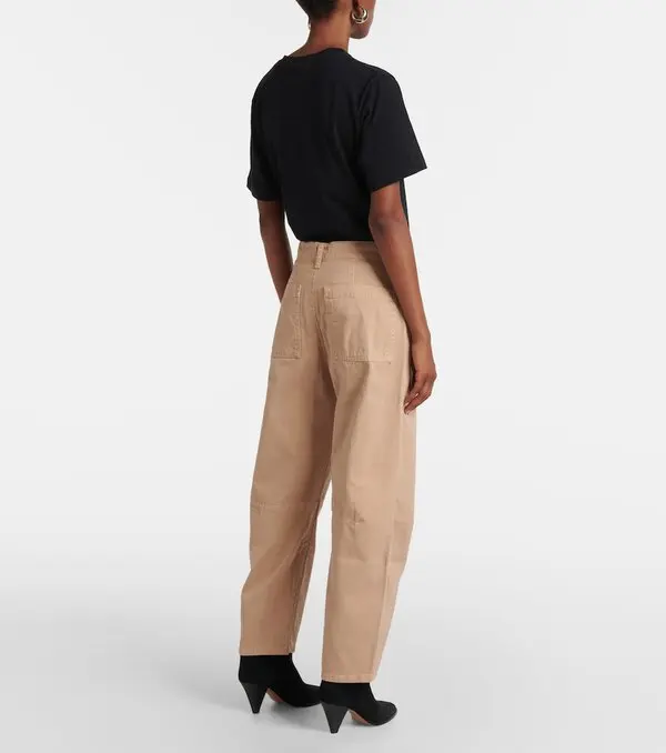 Velvet By Graham & Spencer Brylie Cotton Twill Cargo Pants - Beige