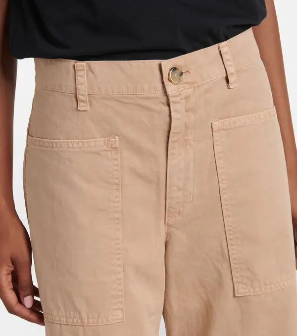 Velvet By Graham & Spencer Brylie Cotton Twill Cargo Pants - Beige