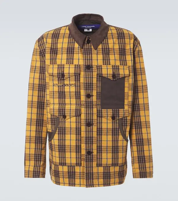 Junya Watanabe Checked Cotton Flannel Jacket