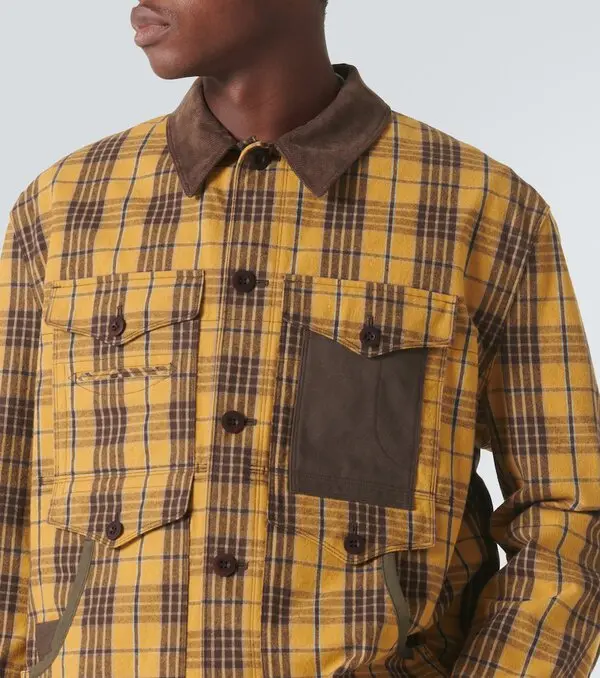 Junya Watanabe Checked Cotton Flannel Jacket
