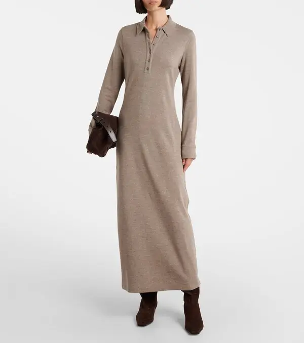 Ralph Lauren Wool Jersey Polo Dress