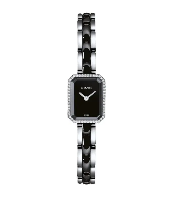 Chanel Première Ceramic Diamond Watch - Black