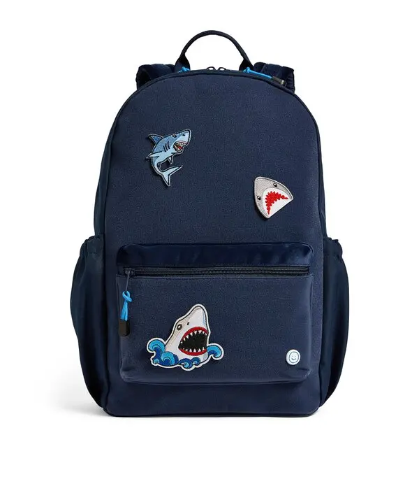 BECCO BAGS Large Backpack With Patch Attachment - Navy