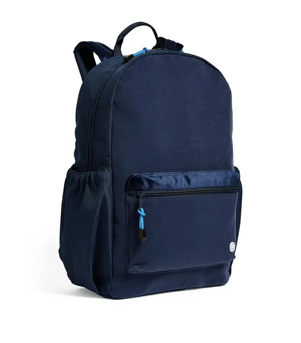 BECCO BAGS Large Backpack With Patch Attachment - Navy