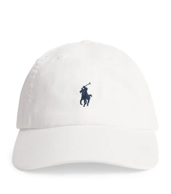 Polo Ralph Lauren Embroidered Pony Baseball Cap - White