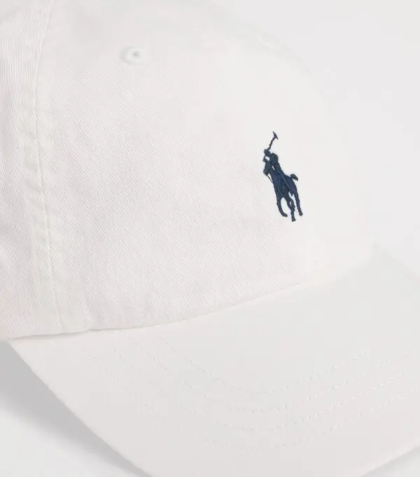 Polo Ralph Lauren Embroidered Pony Baseball Cap - White