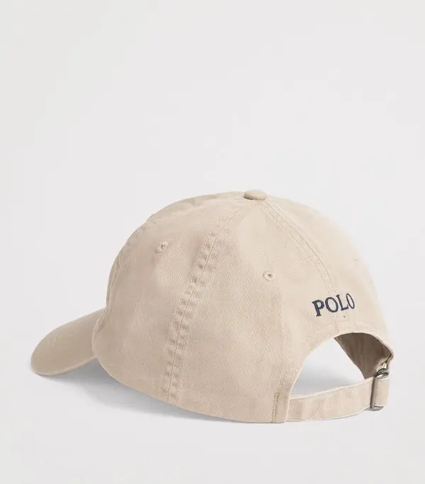 Polo Ralph Lauren Cotton Baseball Cap With Embroidered Logo - Beige