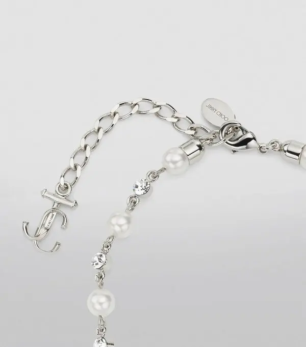 JIMMY CHOO Pearl And Crystal Anklet