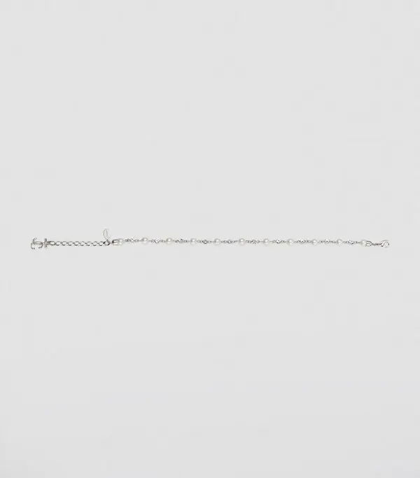 JIMMY CHOO Pearl And Crystal Anklet