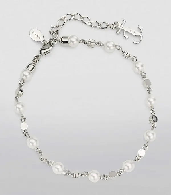 JIMMY CHOO Pearl And Crystal Anklet