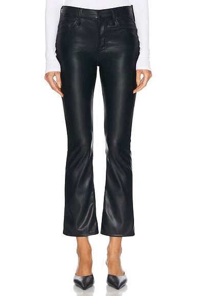 MOTHER The Insider Flood Faux Leather Trousers
