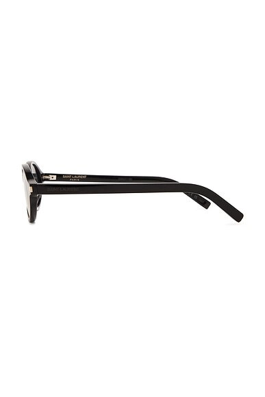 Saint Laurent Jeanne Oval Sunglasses - Black