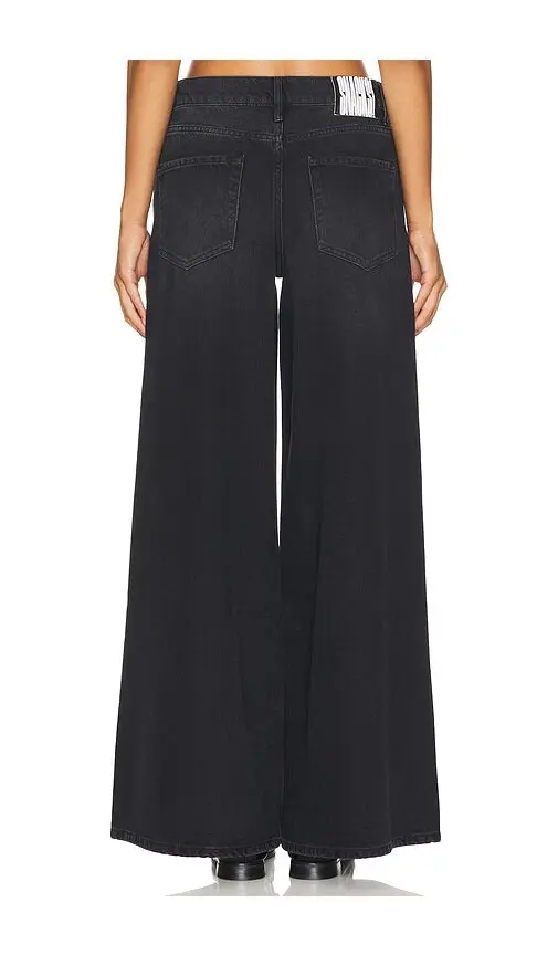 MOTHER The Slung Sugar Cone Sneak Jeans - Black