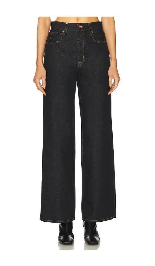 SLVRLAKE Grace Wide Leg Jeans - Black