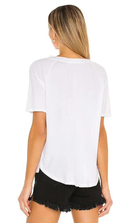 BOBI Light Weight Jersey V Neck Pocket Tee