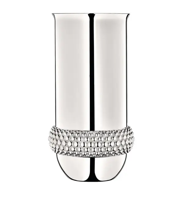 Christofle Plated Perles Vase - Silver
