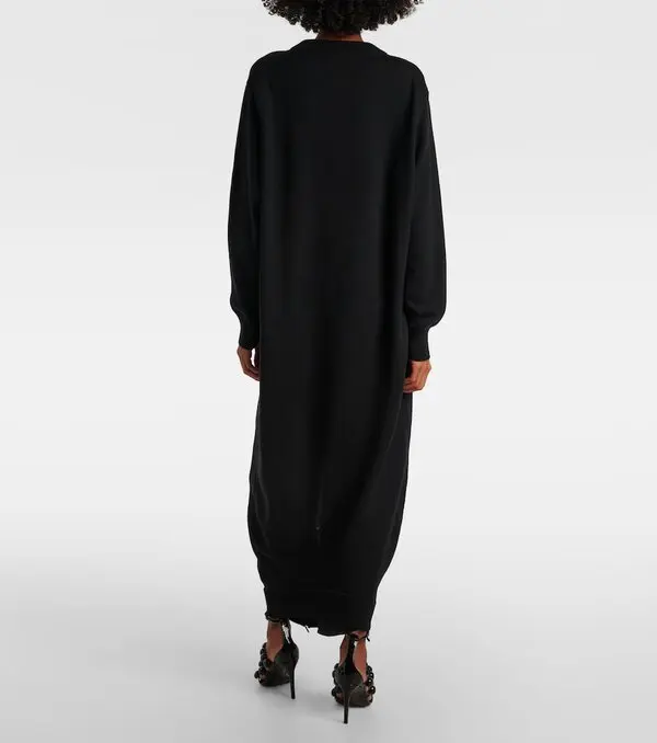 Alaïa Long-sleeved Wool Dress