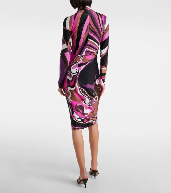 Emilio Pucci Orchidee Pencil Skirt