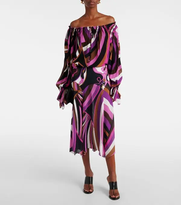 Emilio Pucci Iride Midi Skirt