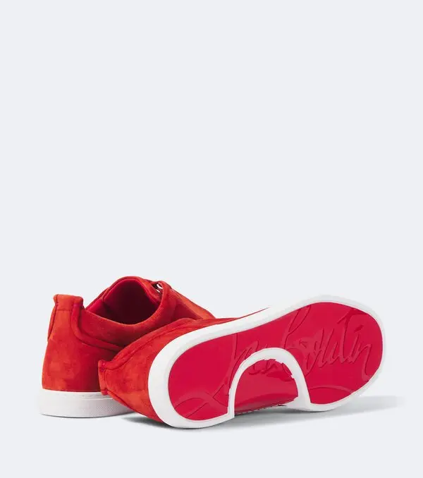 CHRISTIAN LOUBOUTIN Suede Lace-up Sneakers