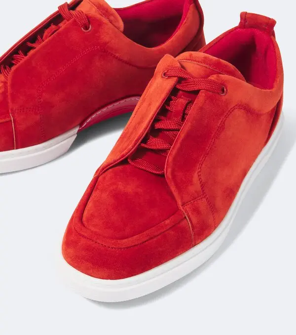 CHRISTIAN LOUBOUTIN Suede Lace-up Sneakers