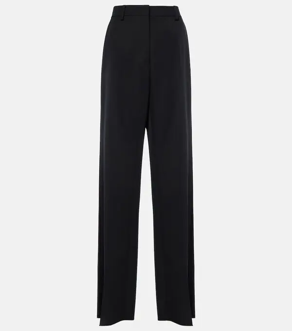 Valentino Garavani Grisaille Virgin Wool Straight Trousers
