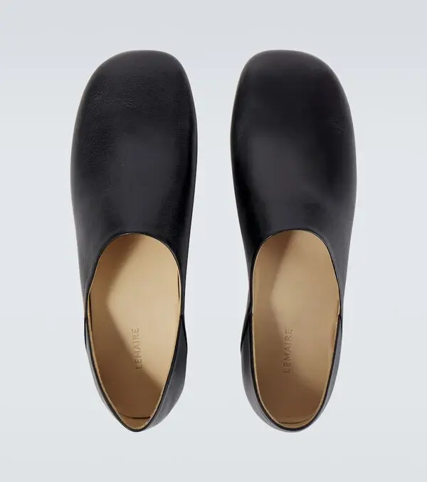 LEMAIRE Leather Slip-on Slippers