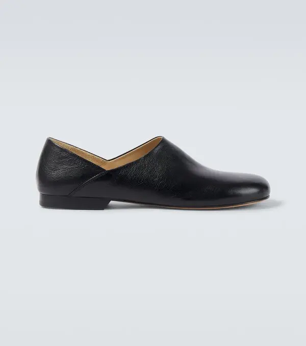 LEMAIRE Leather Slip-on Slippers
