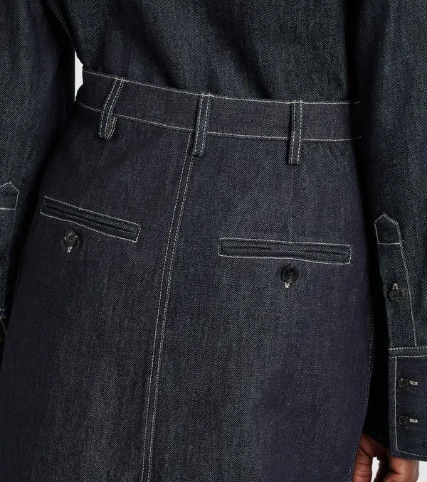 Co Denim Pencil Skirt