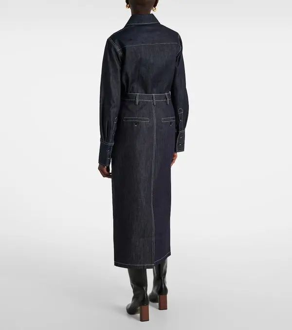 Co Denim Pencil Skirt