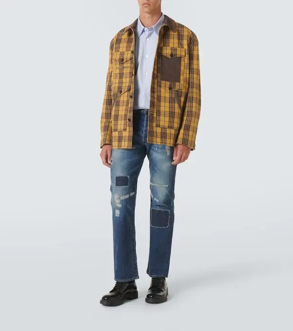 Junya Watanabe Distressed Straight Leg Jeans