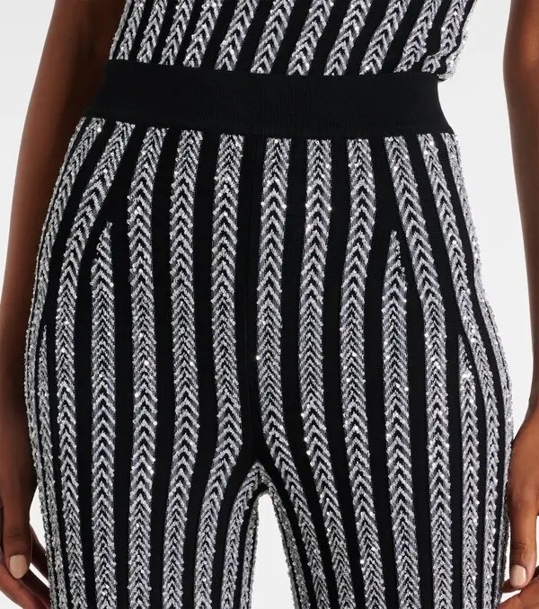 Missoni Chevron Lame Flared Pants