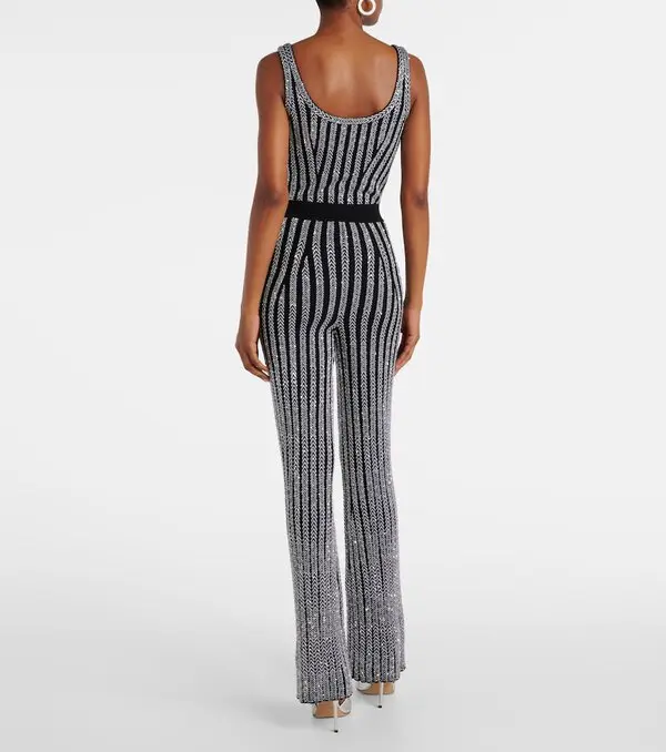 Missoni Chevron Lame Flared Pants